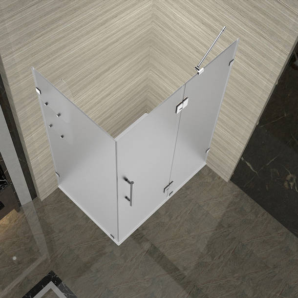 Aston Avalux GS 37" x 72" Hinged Semi-Frameless Shower Door | Wayfair